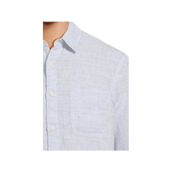 (取寄) ファリティ メンズ ラグナ リネン シャツ Faherty men Laguna Linen Shirt Light Blue Melange 取寄) ファリティ メンズ ラグナ リネン シャツ Faherty men Laguna