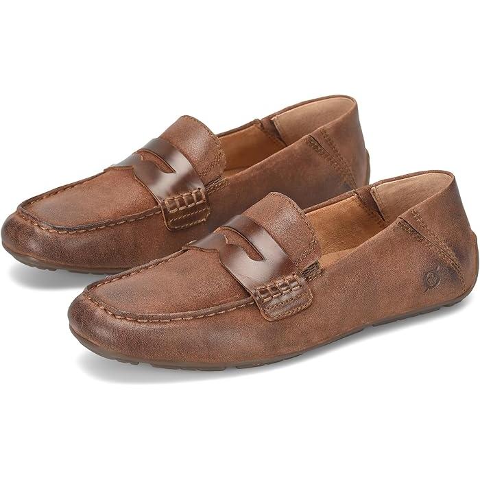 (取寄) ボーン メンズ マルセル ペニー Born men Born Marcel Penny Dark Brown Distressed Born P最大17倍1/1限定 (取寄) ボーン メンズ マルセル ペニー Born