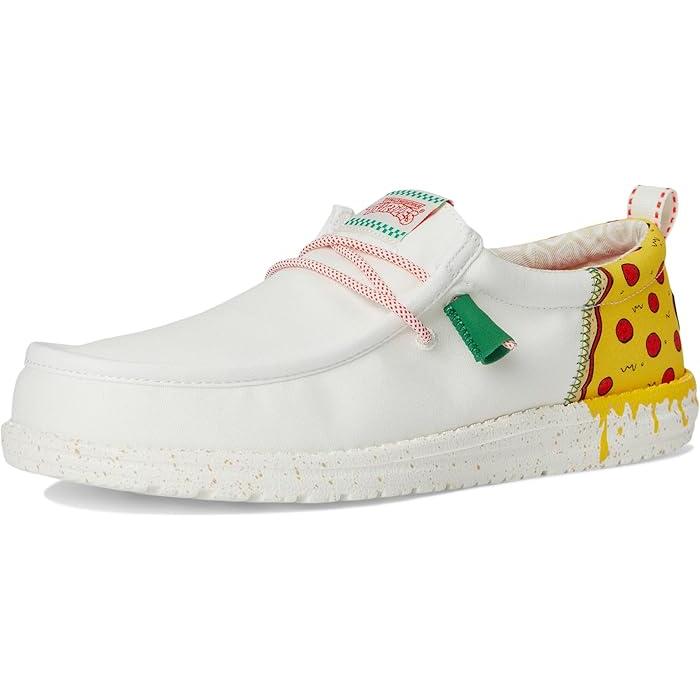 (取寄) ヘイ デュード メンズ ウォーリー ファンク Tmnt ピッツァ Hey Dude men Wally Funk TMNT Pizza White/Red 取寄) ヘイ デュード メンズ ウォーリー ファンク Tmnt ピッツァ Hey