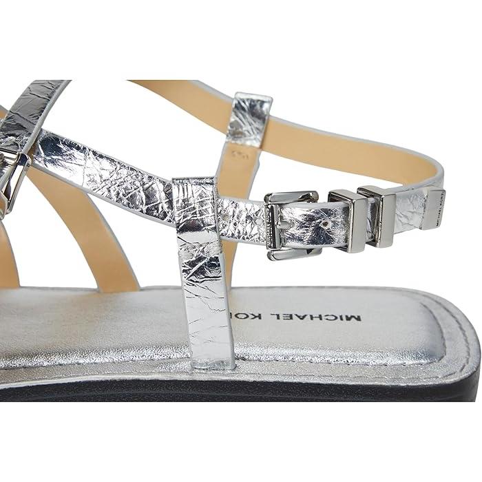 (取寄) マイケルコース レディース セリア フラッツ サンダル MICHAEL Michael Kors women Celia Flat Sandal Silver MICHAEL KORS（マイケルコース） (取寄) レディース フラッツ サンダル