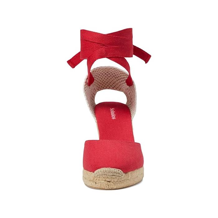 (取寄) ソルドス レディース レザー マルセイユ ウェッジ Soludos women Leather Marseille Wedge Flamenco Red SOLUDOS（ソルドス） (取寄) レディース マルセイユ ウェッジ