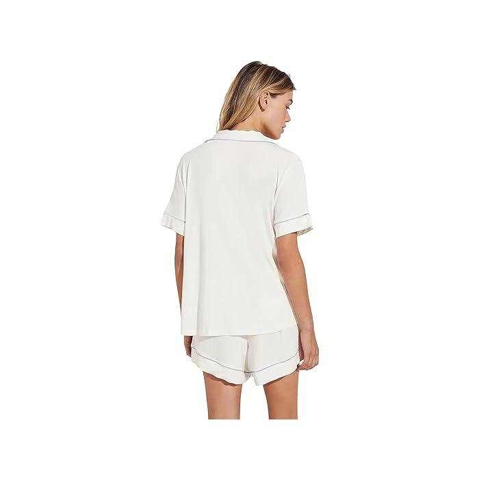 (取寄) エバージェイ レディース ジゼル リラックスド-フィット ショート Pj セット Eberjey women Gisele Relaxed Short PJ Set Oasis Green/White eberjey（エバージェイ） (取寄) レディース ジゼル リラックスド