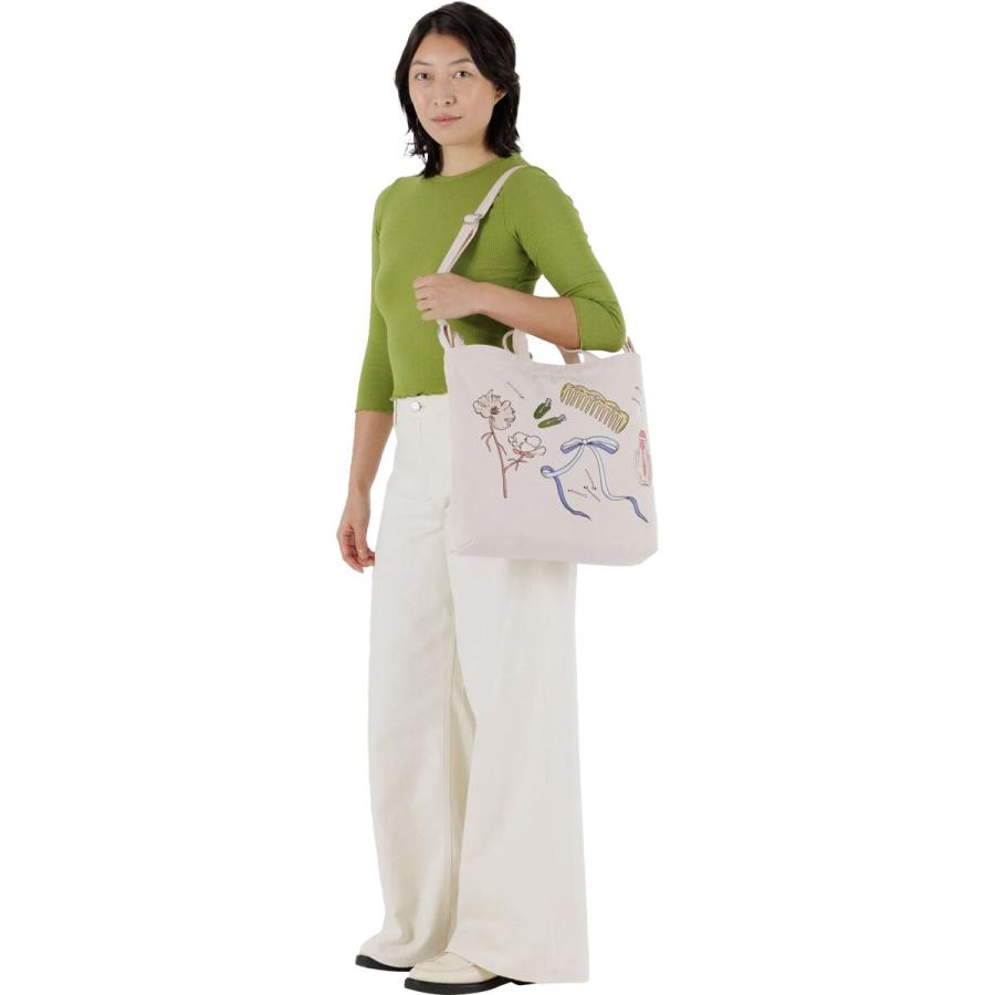 (取寄) バグー ホリゾンタル ジップ ダック バッグ BAGGU Horizontal Zip Duck Bag Natural Grid BAGGU（バグゥ） (取寄) バグー ホリゾンタル ジップ ダック バッグ