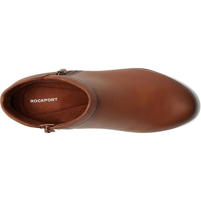 (取寄) ロックポート レディース カーリー ブーティ Rockport women Carly Bootie Tan Leather ROCKPORT（ロックポート） P最大17倍1/1限定 (取寄) レディース