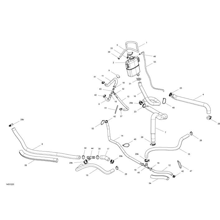 SEADOO RXP-X 260'12 OEM section (Cooling-System) parts Used [S5539-20 ...