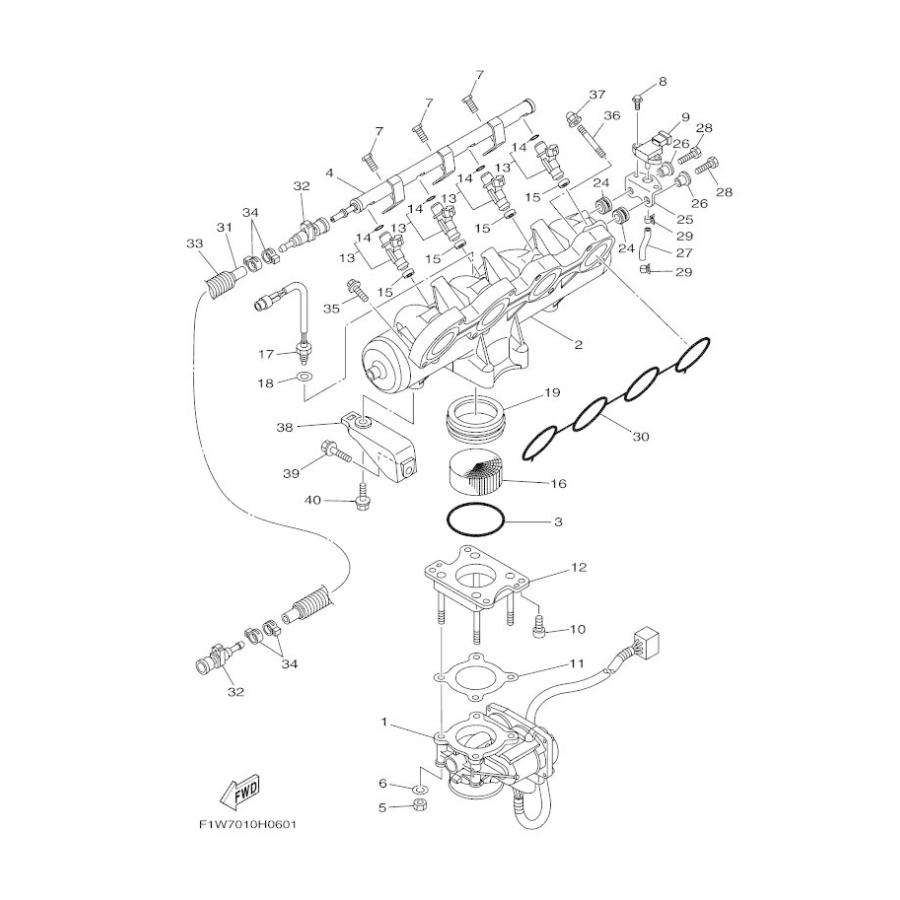 YAMAHA FZS'09 OEM section (INTAKE-1) parts Used [Y3603-50] : JETSTAR ヤフー店 - 通販 - Yahoo!ショッピング