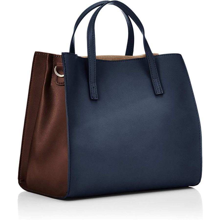 cache カシュカシュ cachecache レディース パーテーションミニ2WAYトート手提げバッグ 通勤 通学 買い物 おでかけ OL ママ 主婦 ミセス ネイビーブラウン 01-00 ...