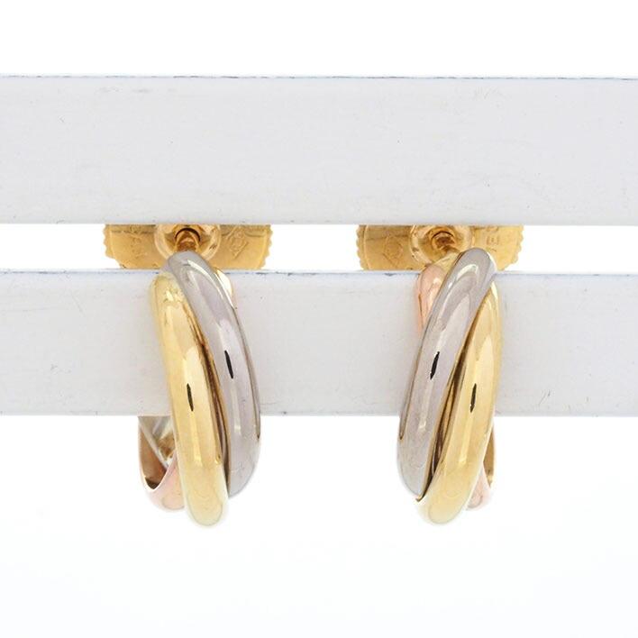 Cartier 【返品OK】【新品仕上げ済み】【新品同様】カルティエ トリニティ スタッドタイプ K18WG K18YG K18PG 【ピアス】 : ジュエルショット東京 - 通販 ...