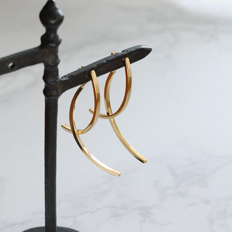 Jewel VOX ピアス レディース 金属アレルギー対応 サージカルステンレス 2WAY バー 揺れる ワンポイント シンプル 錆びない つけっぱなし : Jewel Vox ジュエル ...