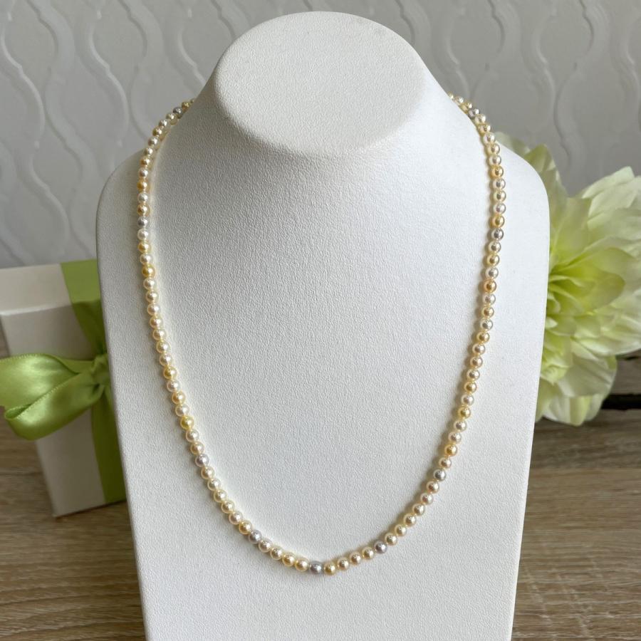 アコヤ真珠 K18 ベビーパールネックレス 40cm n1004 : jeweldahlias - 通販 - Yahoo!ショッピング