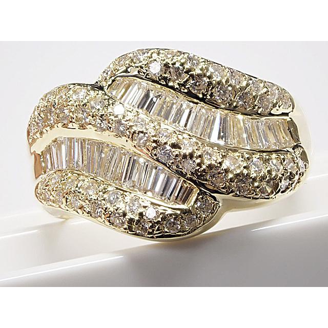 計 1.24ct テーパー＆メレ K18製 ダイヤモンドリング : ジュエリー コンバーター - 通販 - Yahoo!ショッピング