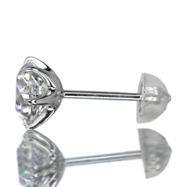 2カラット ダイヤモンド ピアス 1.0×1.0ct Pt900 Dカラー SI2 エクセレント ハートアンドキューピッド EX H&C 鑑定書付 保証書付 : ダイヤモンドホールセール ...