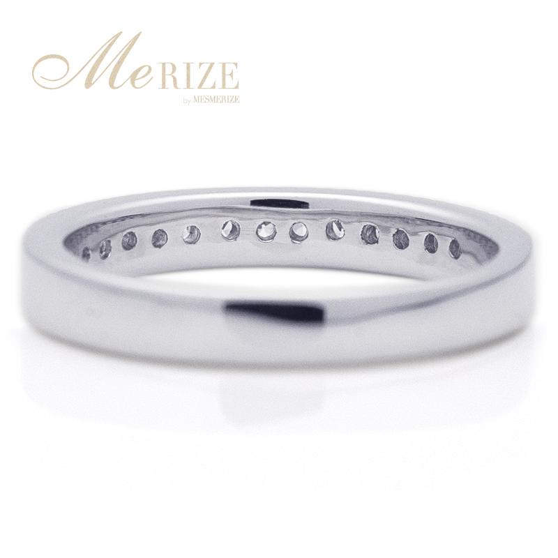 pt950 pt900 K18WG 天然 ダイヤ 0.3ct UP ミル打ち エタニティ プラチナ ホワイトゴールド リング 指輪 レディース ダイヤモンド シンプル ハーフ エタニティ ...