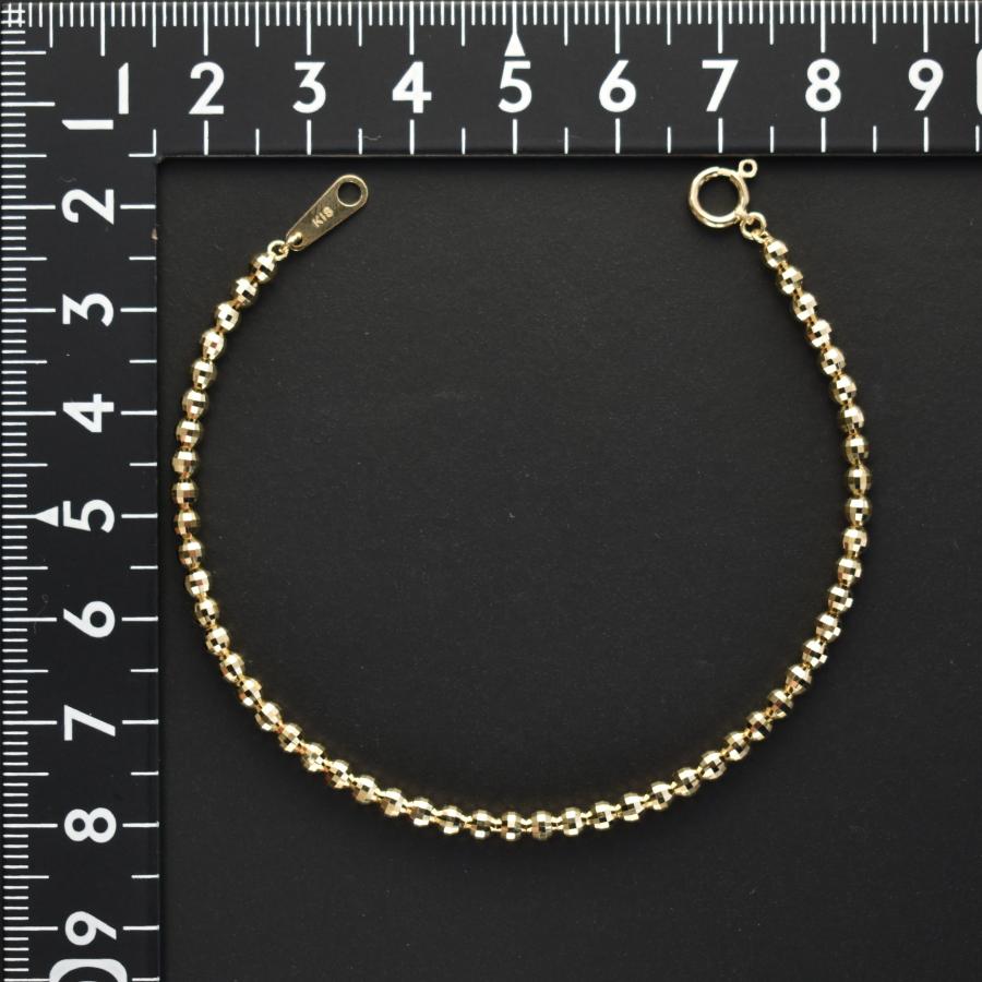 K18 ミラーカットボール ブレスレット 幅3mm 長さ17cm 新品 : Jewelry Win - 通販 - Yahoo!ショッピング