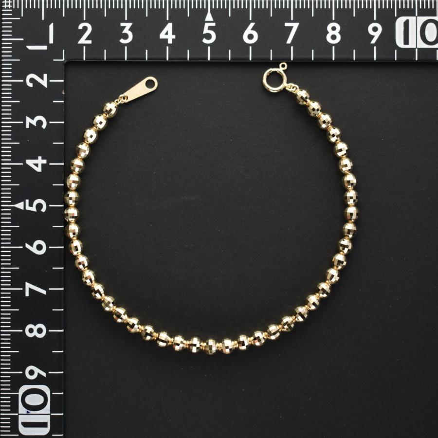 K18 ミラーカットボール ブレスレット 幅4mm 長さ18cm 新品 : Jewelry Win - 通販 - Yahoo!ショッピング