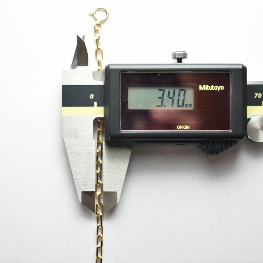 粗目小豆ネックレス K18 幅3.4mm 1.0φ 55cm 小豆 チェーン : k18-azuki-34-55 : Jewelry Win - 通販 - Yahoo!ショッピング