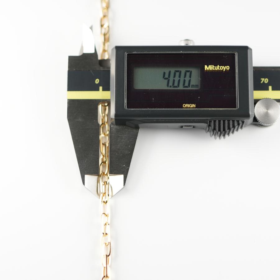 小豆ブレスレット K18 幅4.0mm 0.7角線 18cm ダブル 小豆 チェーン : Jewelry Win - 通販 - Yahoo!ショッピング