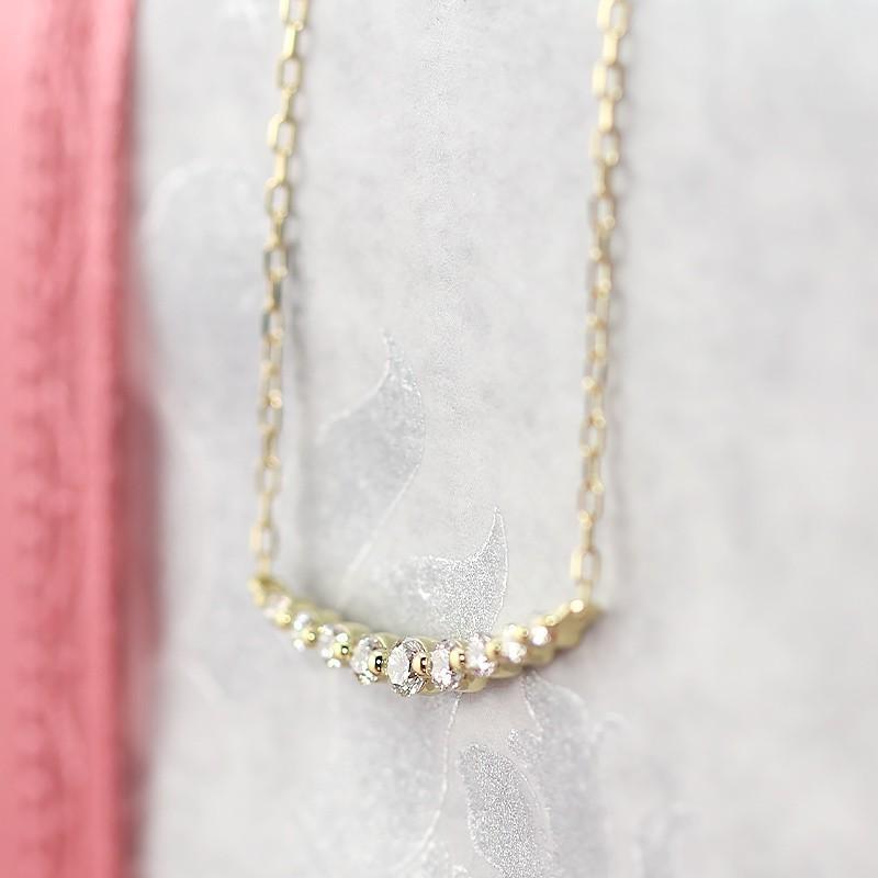 Jeweluce K18 WG/PG ダイヤモンド【0.10ct】ダイヤ ネックレス Jeweluce K18 WG/PG ダイヤモンド【0.10ct】ダイヤ ネックレス