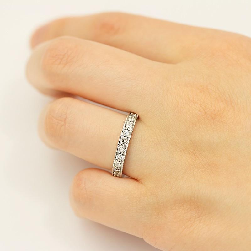 【特別価格】ダイヤモンド エタニティ リング プラチナ pt950 1.0ct ダイヤ 指輪 Hカラー SIクラス フチあり :jdr0088:Jeweluce - 通販 - Yahoo!ショッピング