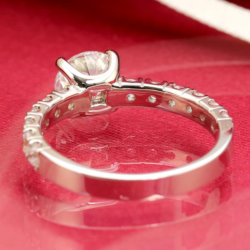 Jeweluce 【中央宝石研究所 鑑定書付き】pt950【1.5ct】センター石 1ct 大粒 ダイヤモンド エタニティリング【Hカラー/SI2/Goodカット】 : Jeweluce ...