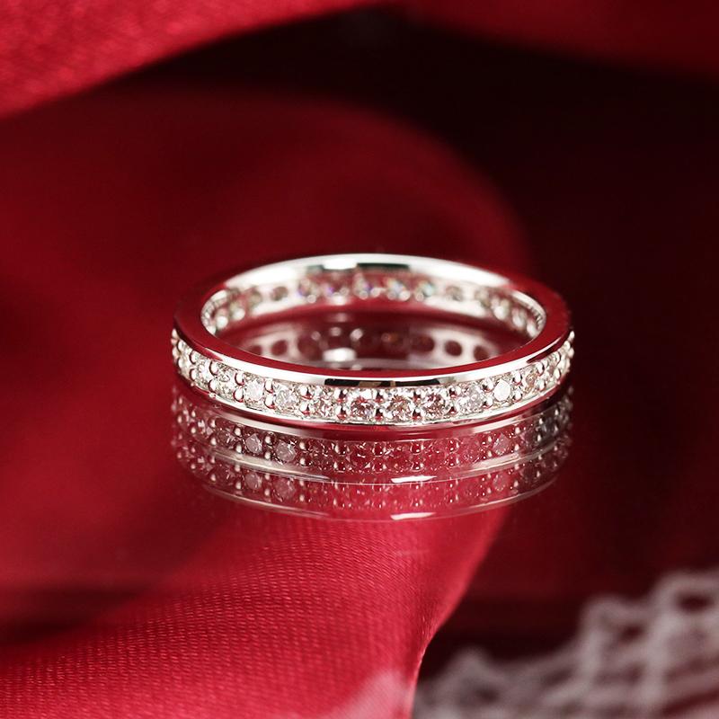Jeweluce ダイヤモンド フルエタニティ リング【Fカラークラス VSクラス VGクラス】プラチナ pt950 0.5ct 重ねづけ 指輪 記念日 エタニティ フチあり ...