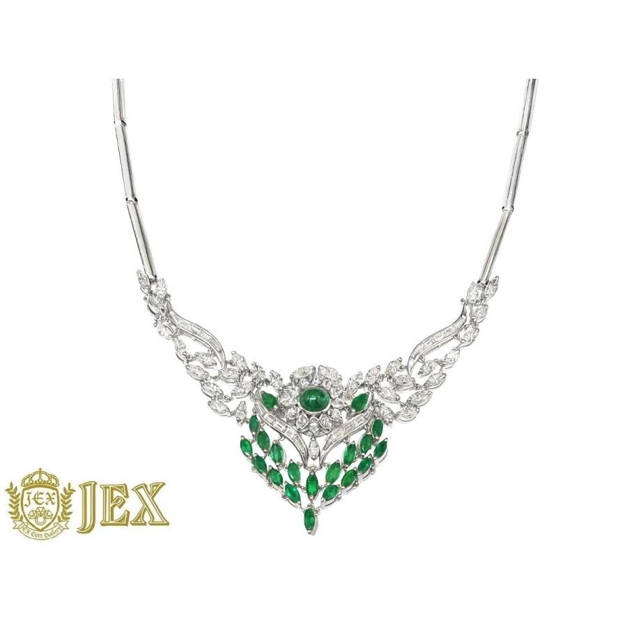 Emerald Pt900エメラルド ダイヤモンドネックレス No.128054-B : JEX宝石ギャラリー Yahoo!店 - 通販 ...