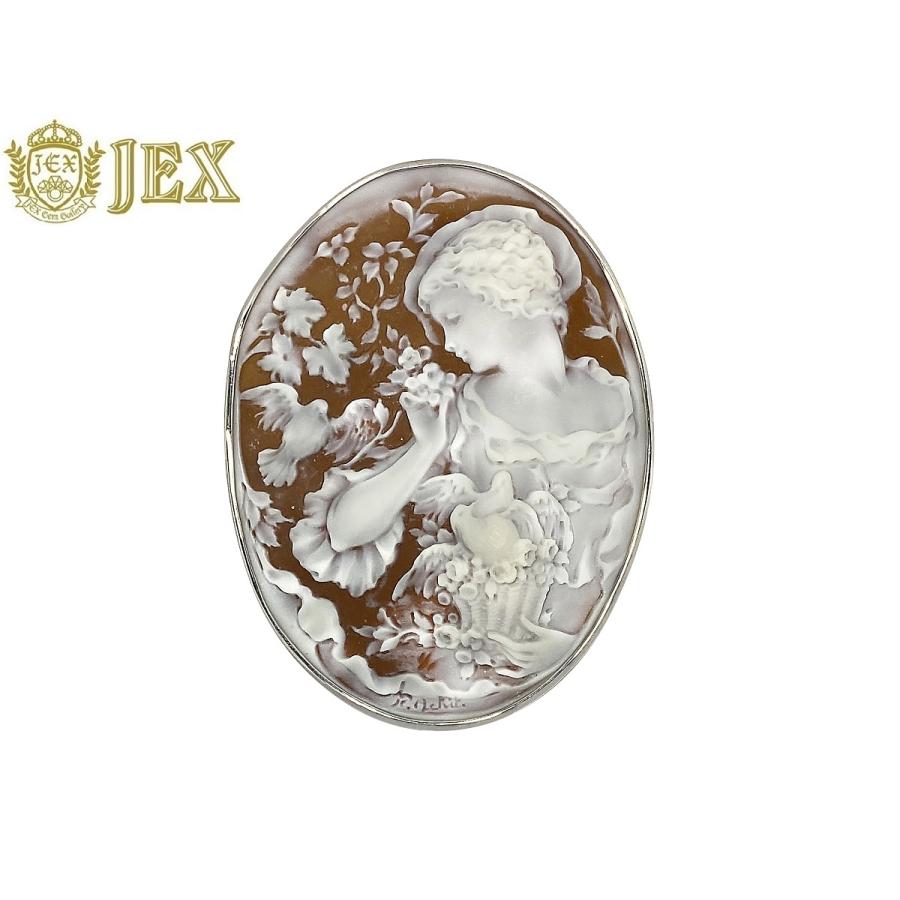 Achito マリアーノ アキート K18WGシェルカメオブローチ兼ペントップ NO.128633 : JEX宝石ギャラリー Yahoo!店 ...