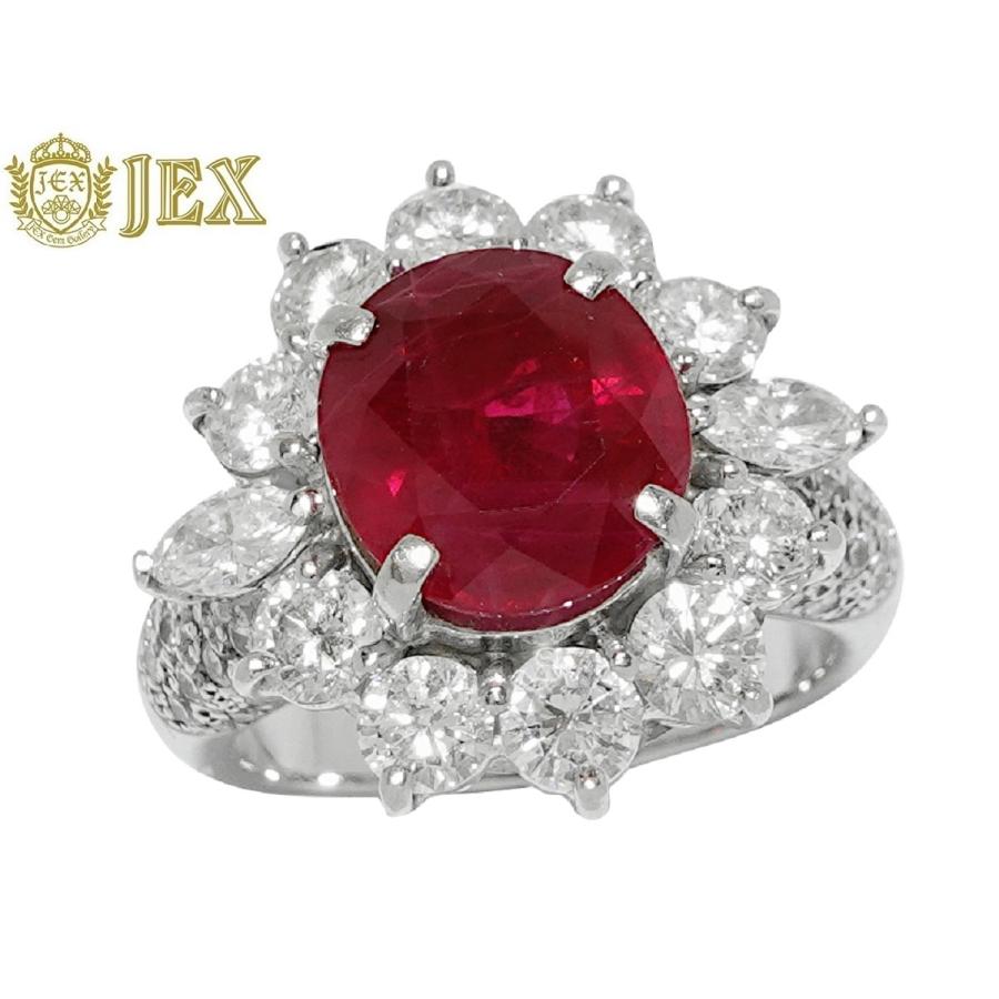 ミャンマー産加熱 中央宝石研究所 Pt900ルビー ダイヤモンドリング NO.304787 : 304787-j : JEX宝石ギャラリー Yahoo!店 - 通販 - Yahoo!ショッピング