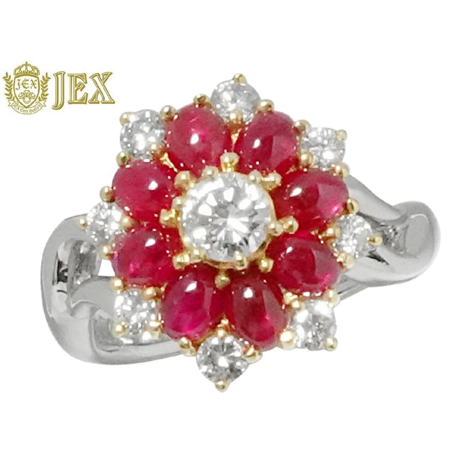 Ruby K18 Pt900ルビー ダイヤモンドリング NO.47364 : JEX宝石ギャラリー Yahoo!店 - 通販 - Yahoo!ショッピング