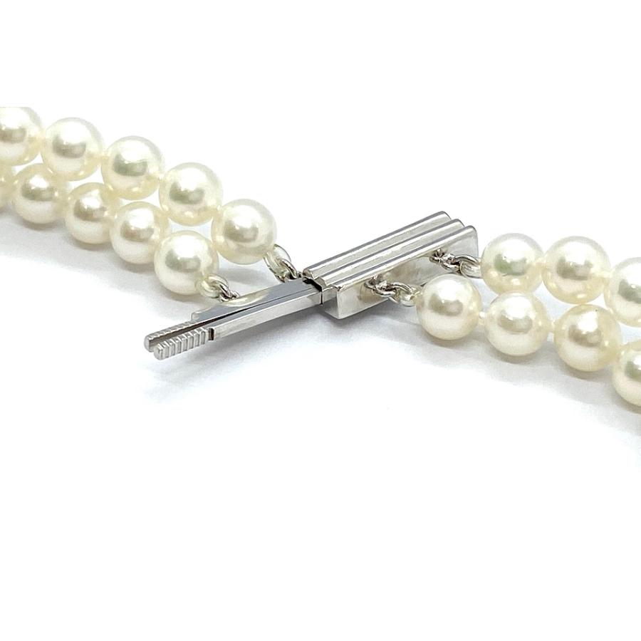 MIKIMOTO ミキモト 植田いつ子コレクション K18WGアコヤパール ダイヤモンド2連ネックレス NO.48489 : JEX宝石 ...