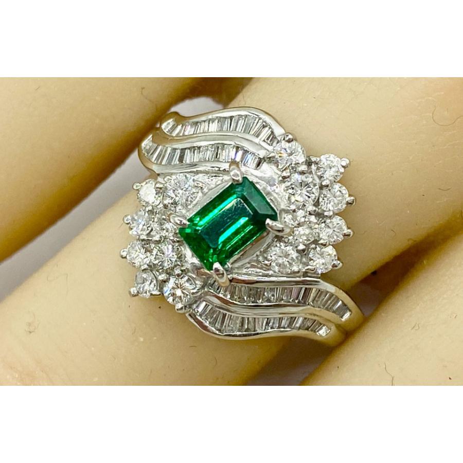 Emerald Pt900エメラルド ダイヤモンドリング NO.48978 : JEX宝石ギャラリー Yahoo!店 - 通販 - Yahoo ...