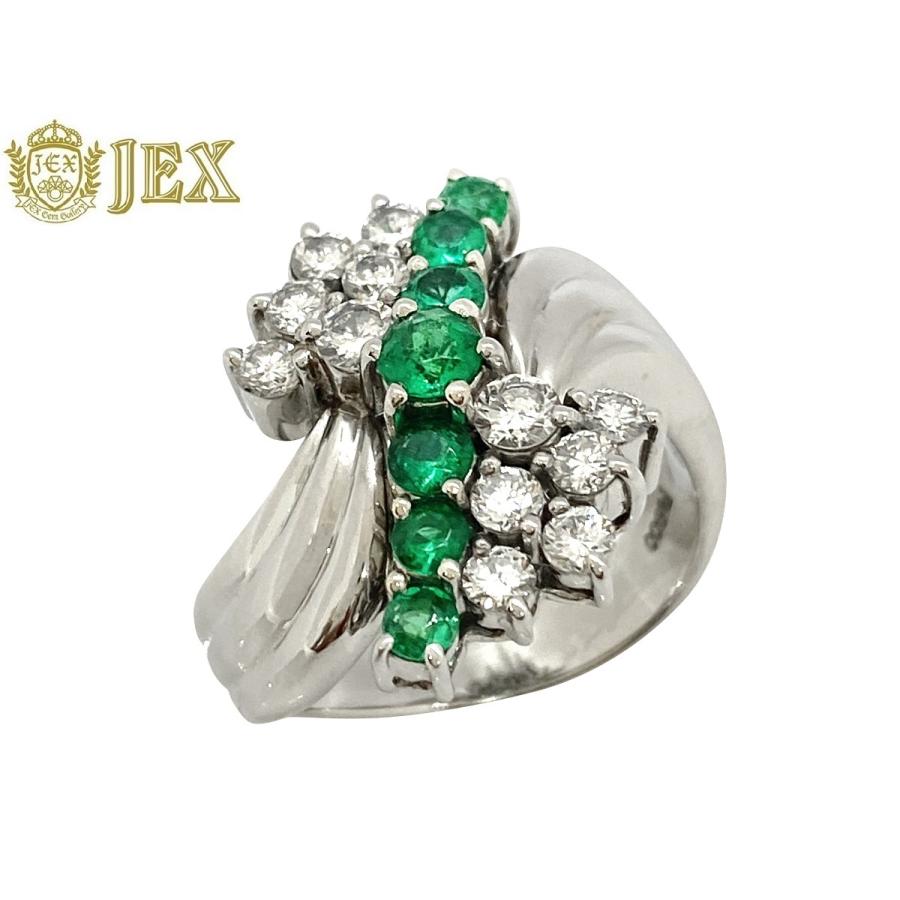 Emerald Pt900エメラルド ダイヤモンドリング NO.48982 : JEX宝石ギャラリー Yahoo!店 - 通販 - Yahoo ...