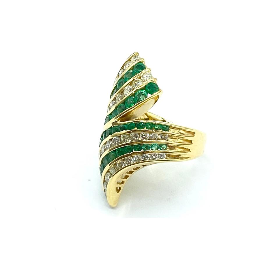 Emerald K18エメラルド ダイヤモンドリング NO.49001 : JEX宝石ギャラリー Yahoo!店 - 通販 - Yahoo ...