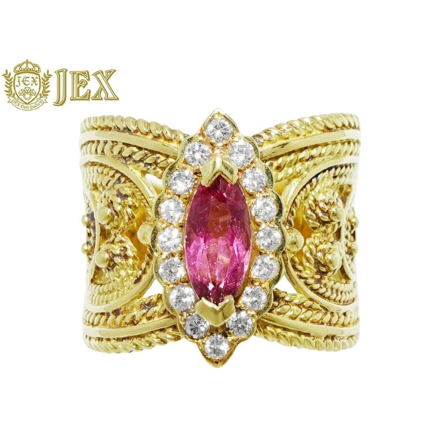 YANES ヤーネス K18ピンクトルマリン ダイヤリング NO.49087 : JEX宝石ギャラリー Yahoo!店 - 通販 - Yahoo!ショッピング