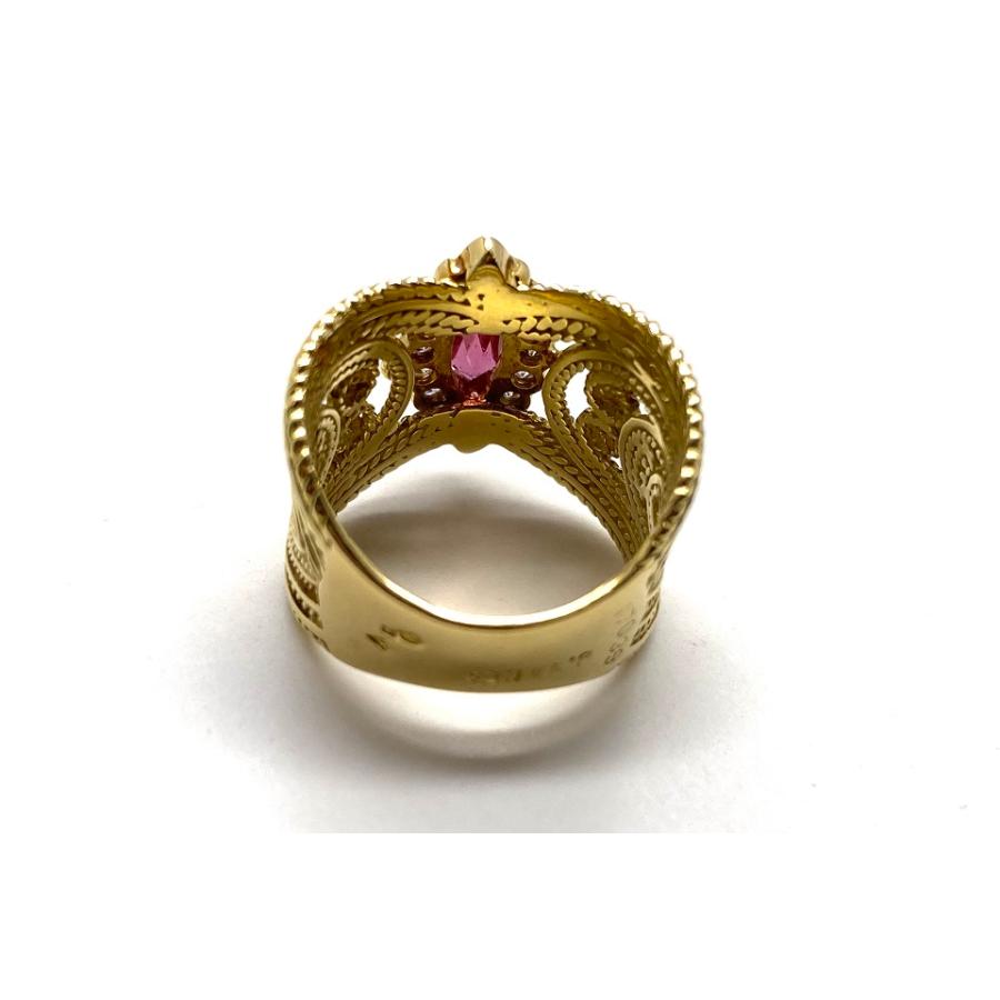 YANES ヤーネス K18ピンクトルマリン ダイヤリング NO.49087 : JEX宝石ギャラリー Yahoo!店 - 通販 ...