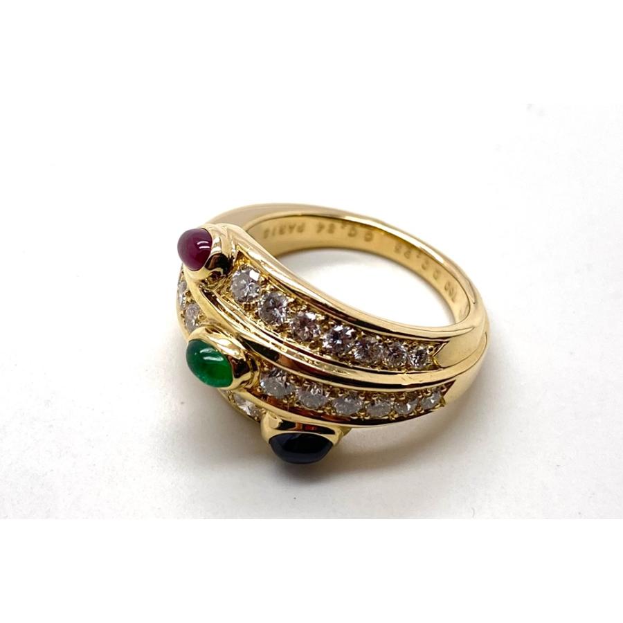 JPペラン K18ルビー エメラルド サファイヤ ダイヤモンドリング NO.49499 : JEX宝石ギャラリー Yahoo!店 - 通販 ...