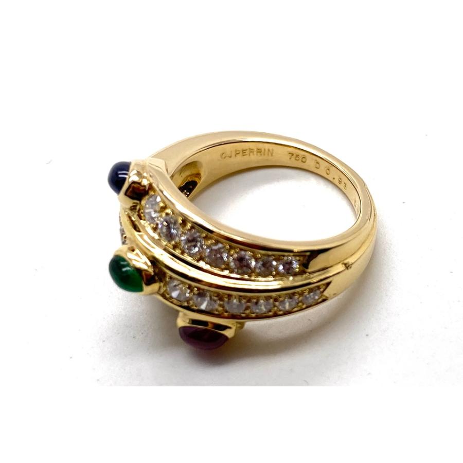 JPペラン K18ルビー エメラルド サファイヤ ダイヤモンドリング NO.49499 : JEX宝石ギャラリー Yahoo!店 - 通販 ...