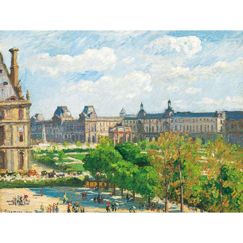 絵画 アート額絵 世界の名画 ピサロ「カルーゼル広場、パリ」 高品質複製画 W610×H495 NK0-PS-5L 高精細巧芸画 美術館（代引き不可）ジクレー版画 : 鏡と絵画 インテリア ...