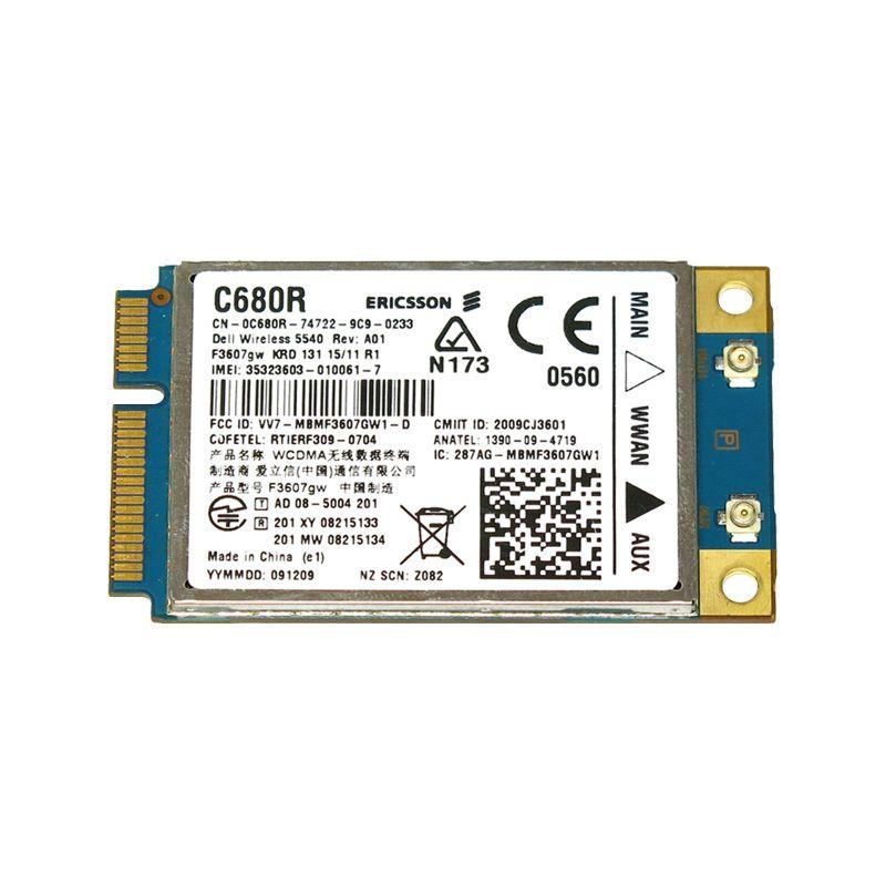 Dell Wireless 5540 HSPA Mobile Broadband 3G GPS WWAN mini PCI-E カード Er ...
