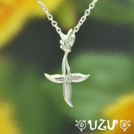 UZU ウズ ネックレス レディース アクセサリー シルバー925 ペンダント 鏡面仕上げ czクリアー NE-0275 : 時空堂 時計宝飾品販売修理専門店 - 通販 - Yahoo!ショッピング