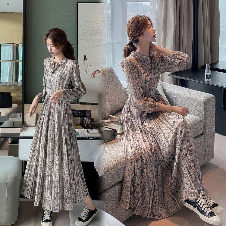 ロングワンピース レディース おしゃれ シフォン ワンピース 2021 マキシワンピース vネック ワンピ 大人 着痩せ 40代 30代 50代 春秋 : jikuya-store - 通販 ...