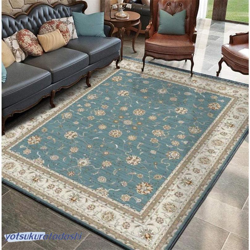 玄関マット 伝統的なクラシックデザイン アンティーク調 高級マット 風水 柄 ブルー グレー 室内 屋内 スペースマット 80*120CM : jikuya-store - 通販 ...