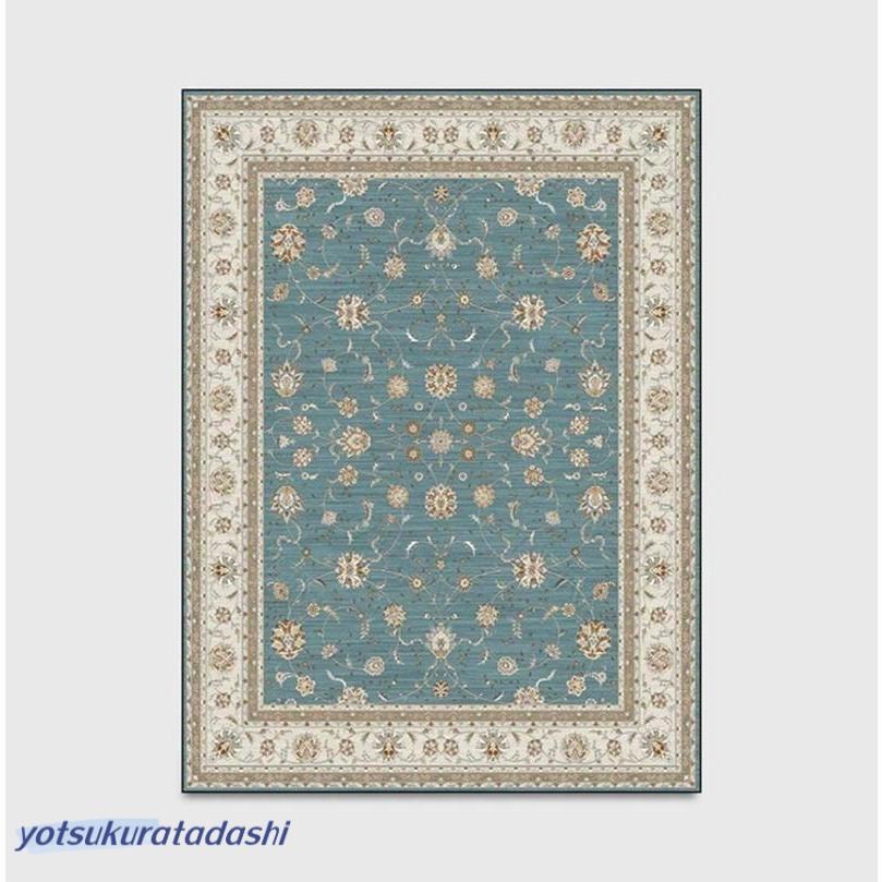 玄関マット 伝統的なクラシックデザイン アンティーク調 高級マット 風水 柄 ブルー グレー 室内 屋内 スペースマット 80*120CM : jikuya-store - 通販 ...