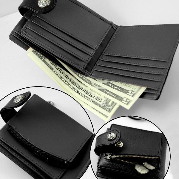 財布 メンズ 二つ折り ブランドIGGINBOTTOM イギンボトム 短財布 シルバー925コンチョ/レザーメンズ折財布 ig0607 : 神代 - 通販 - Yahoo!ショッピング