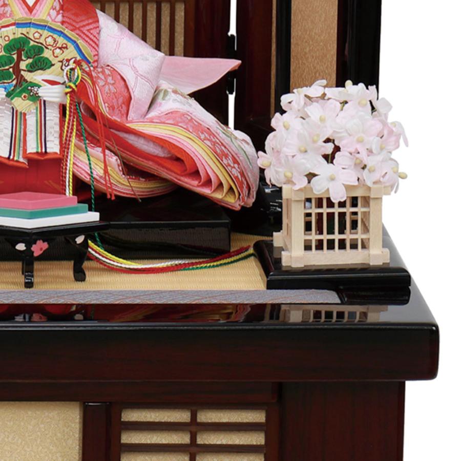 雛人形 お祝い ひな人形 収納飾り 親王飾り 2人飾り 二人飾り 塗桐 親王収納箱飾り 引出式収納箱 三曲屏風 おしゃれ 可愛い コンパクト モダン 2025 4l12-gt-217 : 雛 ...