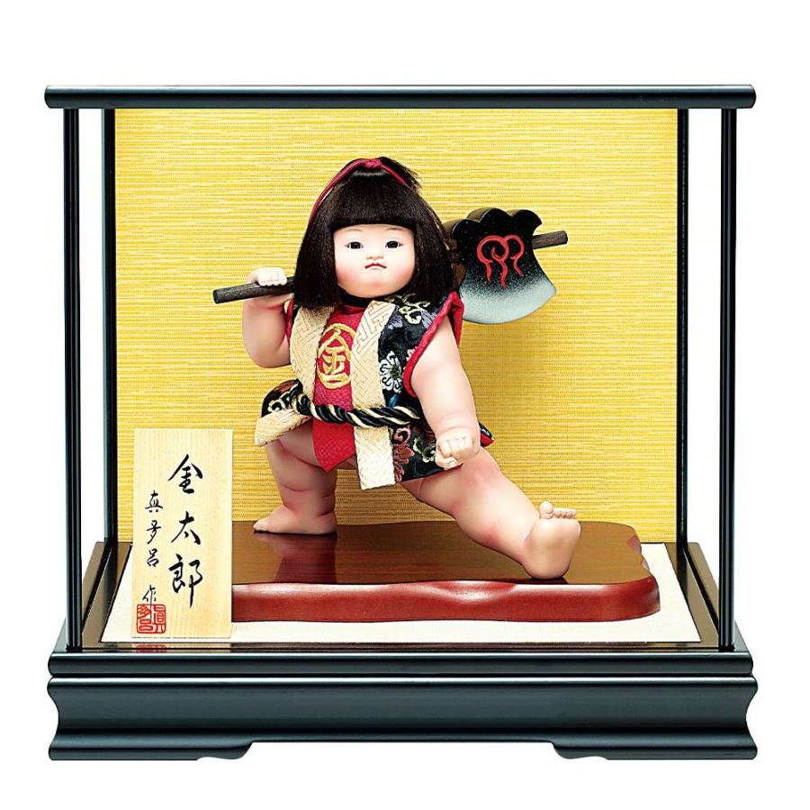 五月人形 真多呂人形作 木目込み 金太郎 鉞 まさかり ケース飾り 五月人形 真多呂人形作 木目込み 金太郎 鉞 まさかり ケース飾り