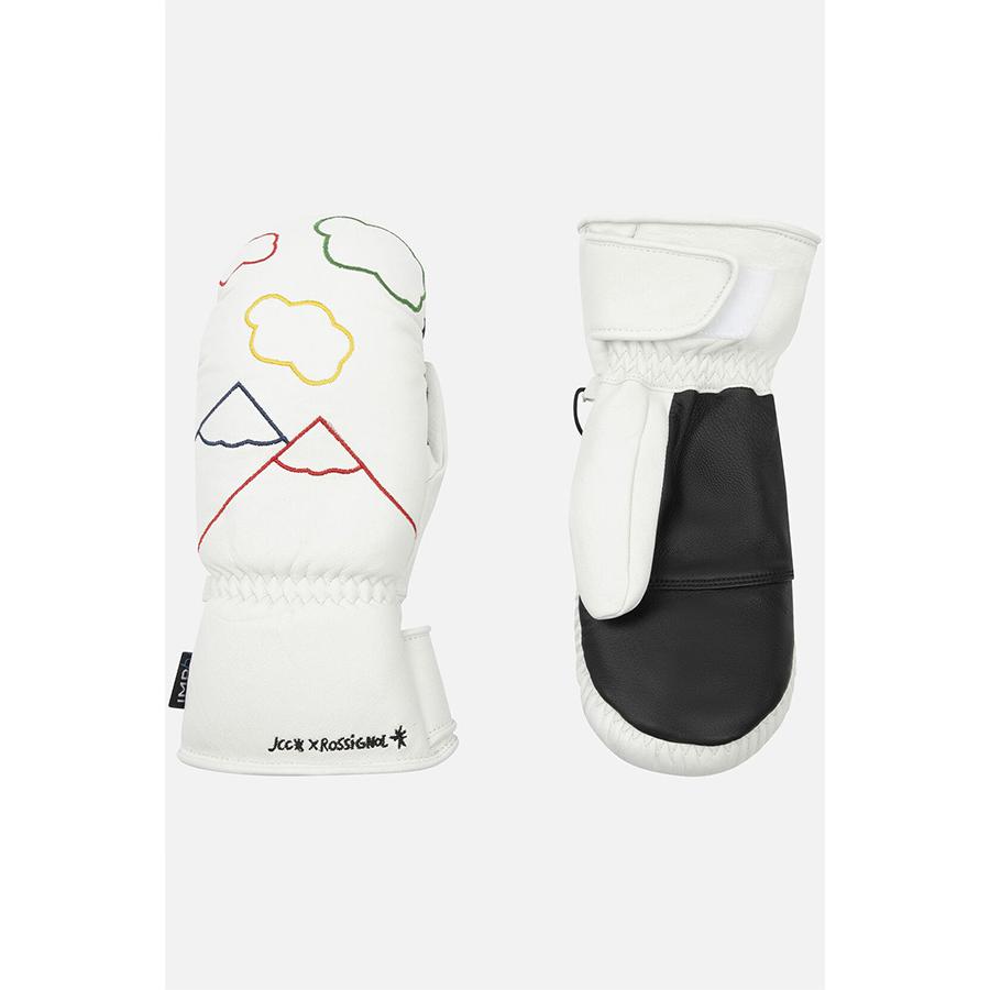 CASTEL BAJAC カステルバジャック レディース グローブ RLNWG13 WOMEN'S JCC SUBLIME LEATHER IMP'R SKI MITTENS WHITE ...