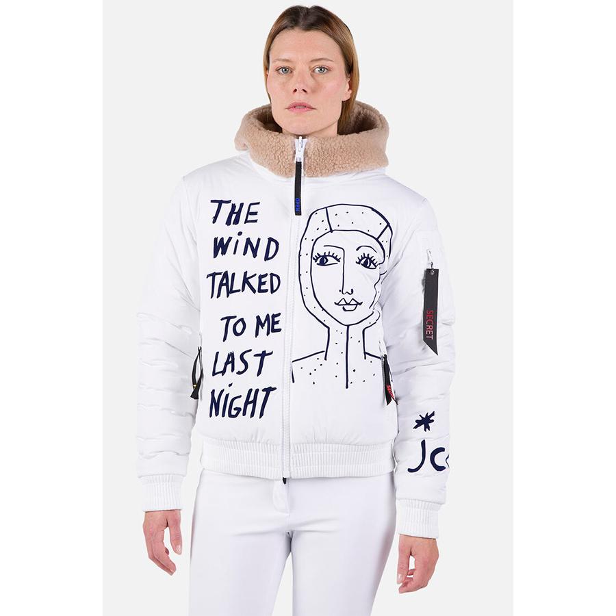 CASTEL BAJAC カステルバジャック レディース スキー ジャケット RLNWJ36 WOMEN'S JCC YETI FLEECY BOMBER JACKET 100 WHITE ...