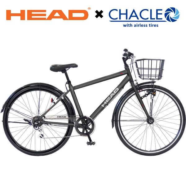 HEAD（ヘッド） 【完全組立】HEAD×CHACLE（ヘッド・チャクル） エアレスタイヤ搭載 PRESTEZZA（プレステッツァ）｜2022年度モデル｜27インチ6段変速クロスバイク ...