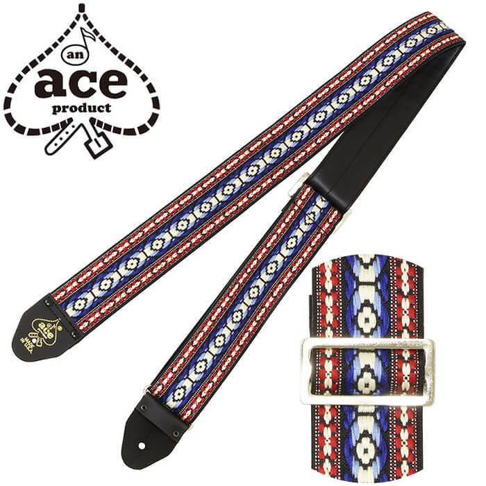 ギター ストラップ D'Andrea Ace Guitar Straps ACE-11 -Bohemian Blue- (エレキ ...